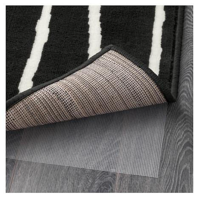 GORLOSE ALFOMBRA BLANCA/NEGRA 195X133 – Essenciadeco