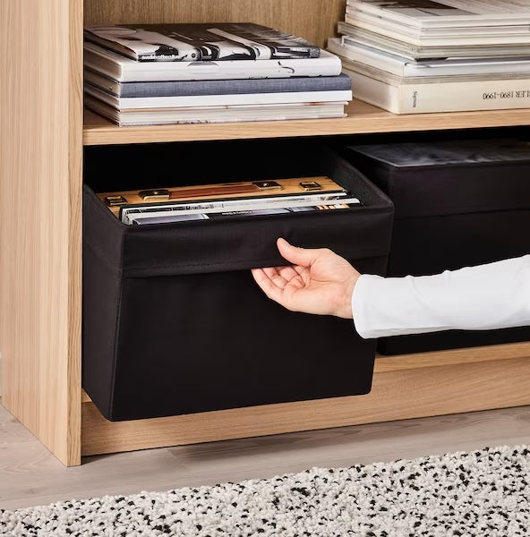DRONA CESTA NEGRA BILLY 25CM – Essenciadeco